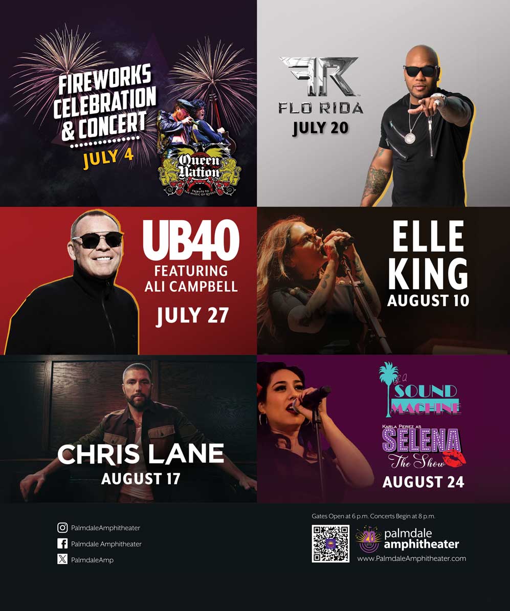 Palmdale Amphitheater Unveils Rockin’ Summer Concert Lineup Tickets Are ...